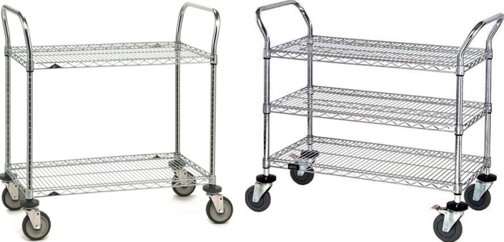 Healthcare Wire Cart Finish Types | Why it Matters