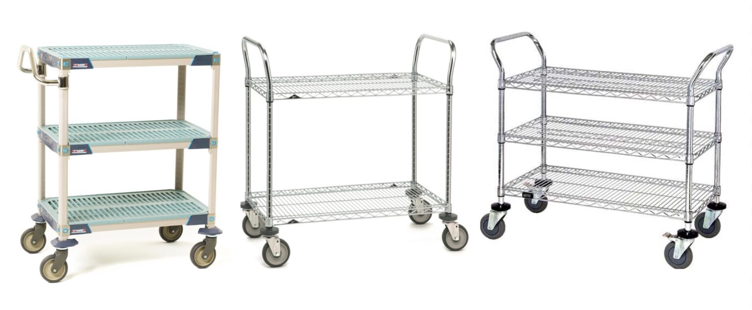 Healthcare Wire Cart Finish Types | Why it Matters